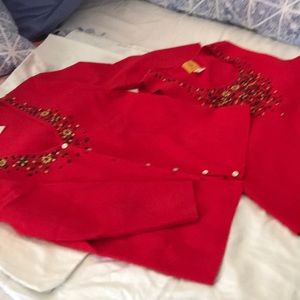 Ruby Rd. | Sweaters | Ruby Red Sweater Set Size L | Poshmark